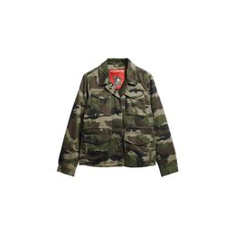 Superdry & Co &Uuml;bergangsjacke 'Military M65' Damen Gr&ouml;&szlig;e S gr&uuml;n / mischfarben