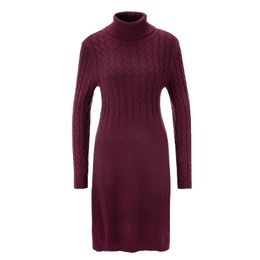 Aniston Casual Strickkleid Damen Gr&ouml;&szlig;e L bordeaux