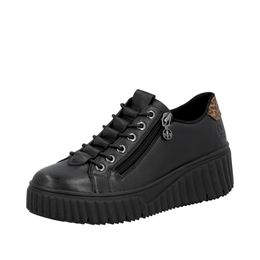 Rieker Sneaker Damen Gr&ouml;&szlig;e 37 brokat / dunkelbraun / schwarz