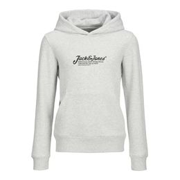 Jack & Jones Jack & Jones Junior Hoodie 'Beau' Jungen Gr&ouml;&szlig;e 128 wei&szlig;