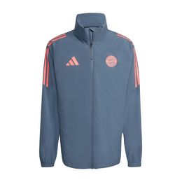 adidas Performance Sportjacke Herren Gr&ouml;&szlig;e M basaltgrau / rot