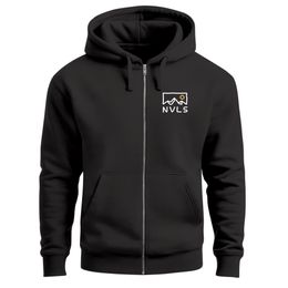 Neverless Sweatjacke 'Mountain Badge' Herren Gr&ouml;&szlig;e 5XL schwarz