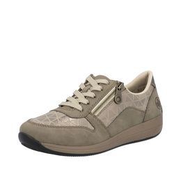 Rieker Sneaker Damen Gr&ouml;&szlig;e 37 dunkelbeige / gold