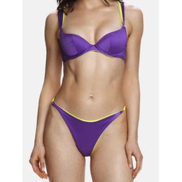 Ekcentrik Bikinihose 'Purple Rain' Damen Gr&ouml;&szlig;e L neonlila
