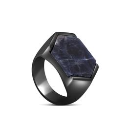 Akitsune Ring 'Abyss' Herren Gr&ouml;&szlig;e 65 blau