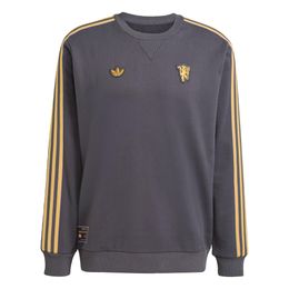 adidas originals Sweatshirt 'Manchester United Terrace Icons' Herren Gr&ouml;&szlig;e XL indigo / goldgelb / schwarz
