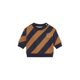 Noppies Sweatshirt 'Scottsville' Jungen Gr&ouml;&szlig;e 50 dunkelblau / cognac