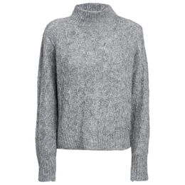 Influencer Pullover Damen Gr&ouml;&szlig;e S grau