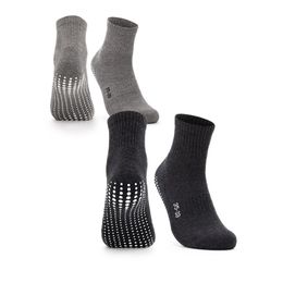 Occulto Sportsocken 'Stopper Madeleine' Damen Gr&ouml;&szlig;e 39/42 graumeliert / schwarz