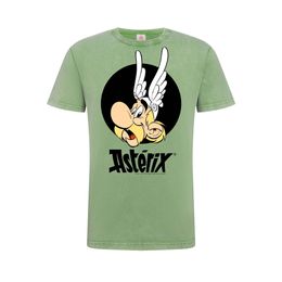 logoshirt T-Shirt 'Asterix' Damen Gr&ouml;&szlig;e M hellgr&uuml;n