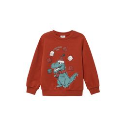 s.Oliver Sweatshirt Jungen Gr&ouml;&szlig;e 104/110 mint / rostrot / dunkelrot / wei&szlig;