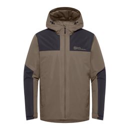 Jack Wolfskin Outdoorjacke 'Jasper' Herren Gr&ouml;&szlig;e L schoko / schwarz