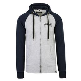 Spitzbub Sweatjacke 'Carlo' Herren Gr&ouml;&szlig;e S nachtblau / graumeliert