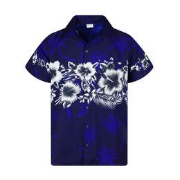 King Kameha Bluse 'Flower Chest' Damen Gr&ouml;&szlig;e 6XL navy