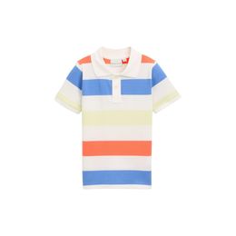 Tom Tailor Poloshirt Jungen Gr&ouml;&szlig;e 128/134 blau / pastellgelb / orange / wei&szlig;