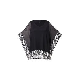 Ulla Popken Bluse Damen Gr&ouml;&szlig;e M/L schwarz / wei&szlig;