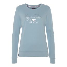 Kangaroos Sweatshirt Damen Gr&ouml;&szlig;e XL hellblau / silber