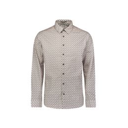 NO EXCESS Hemd Herren Gr&ouml;&szlig;e M beige / lila
