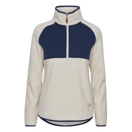 oxmo Sweatjacke 'Malita' Damen Gr&ouml;&szlig;e S beige / navy