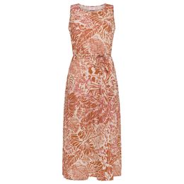 Deha Kleid Damen Gr&ouml;&szlig;e 42 braun / pink / wei&szlig; Winterkleid