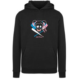 F4NT4STIC Sweatshirt 'Suicide Squad Harley Quinn Skull Emblem' Herren Gr&ouml;&szlig;e XS blau / pink / schwarz / wei&szlig;