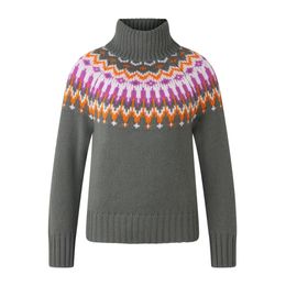 Bogner Pullover 'Ingrid' Damen Gr&ouml;&szlig;e XS grau / lila / orange / wei&szlig;