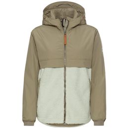 Camel Active Kapuzenjacke mit Fleece-Einsatz Damen Gr&ouml;&szlig;e XS hellgr&uuml;n