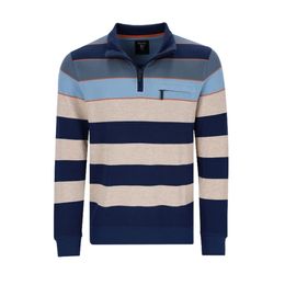 Hajo Sweatshirt 'Stay Fresh' Herren Gr&ouml;&szlig;e XXXL beige / blau / dunkelblau / dunkelorange