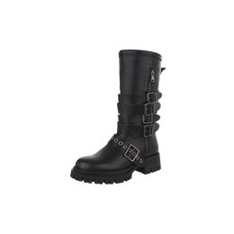 Ital-Design Stiefel Damen Gr&ouml;&szlig;e 36 schwarz Winterschuhe