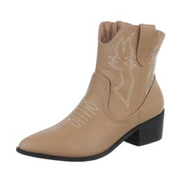 Ital-Design Boots Damen Gr&ouml;&szlig;e 37 hellbraun Winterschuhe