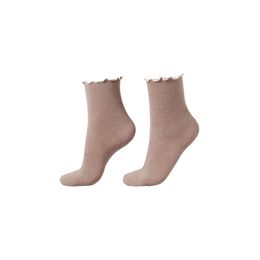 CALZEDONIA Socken Damen Gr&ouml;&szlig;e 36/41 creme / taupe