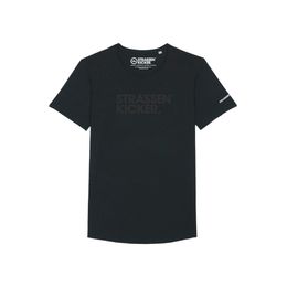 Strassenkicker T-Shirt Herren Gr&ouml;&szlig;e M dunkelgrau / schwarz / wei&szlig;