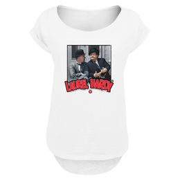 F4NT4STIC T-Shirt 'Stan Laurel & Oliver Hardy Comedy Duo' Damen Gr&ouml;&szlig;e L rot / schwarz / wei&szlig;
