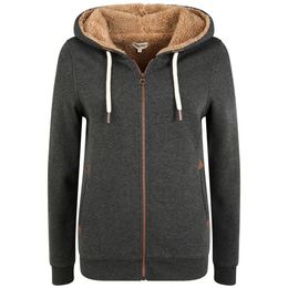 oxmo Sweatjacke 'Vicky' Damen Gr&ouml;&szlig;e XXL grau