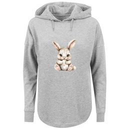 F4NT4STIC Sweatshirt 'Niedlicher Osterhase mit Ei' Damen Gr&ouml;&szlig;e XL beige / grau / pink / schwarz