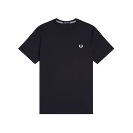 Fred Perry T-Shirt Herren Gr&ouml;&szlig;e L nachtblau / wei&szlig;