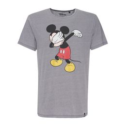 Recovered T-Shirt 'Disney Mickey Mouse Dabbing' Herren Gr&ouml;&szlig;e XXL grau