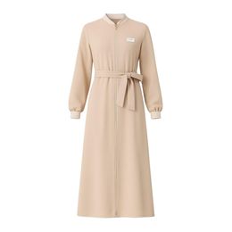 Modamihram Kleid Damen Gr&ouml;&szlig;e 38 beige Winterkleid
