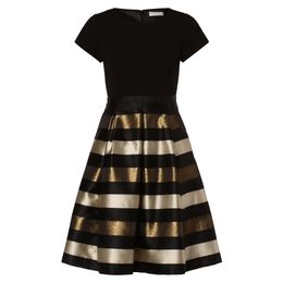Marie Lund Kleid Damen Gr&ouml;&szlig;e 34 gold / schwarz / perlwei&szlig;