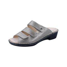 Finn Comfort Pantolette Damen Gr&ouml;&szlig;e 42 silber
