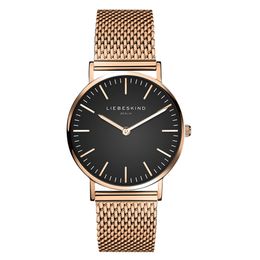 Liebeskind Berlin Uhr Damen Gr&ouml;&szlig;e One Size rosegold / schwarz