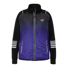 Ulla Popken Jacke Damen Gr&ouml;&szlig;e M/L violettblau / schwarz / silber