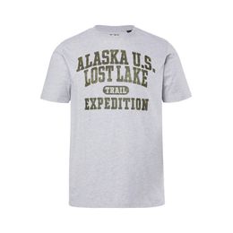 JP1880 T-Shirt Herren Gr&ouml;&szlig;e 5XL graumeliert / gr&uuml;n