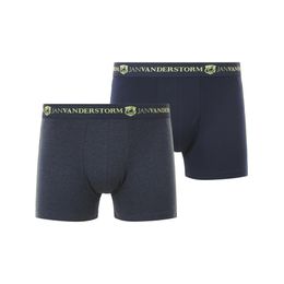 Jan Vanderstorm Boxershorts 'Jofred' Herren Gr&ouml;&szlig;e L dunkelblau / mint