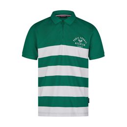 HECHTER PARIS Poloshirt Herren Gr&ouml;&szlig;e XL gr&uuml;n / wei&szlig;