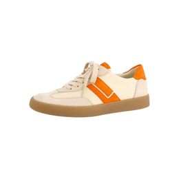 Paul Green Sneaker Damen Gr&ouml;&szlig;e 42.5 beige / champagner / neonorange