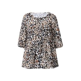 MIAMODA Bluse Damen Gr&ouml;&szlig;e 10XL braun / schwarz