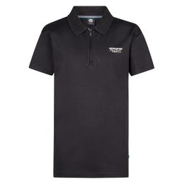 PETROL INDUSTRIES Poloshirt 'Ripple' Jungen Gr&ouml;&szlig;e 164 schwarz / wei&szlig;