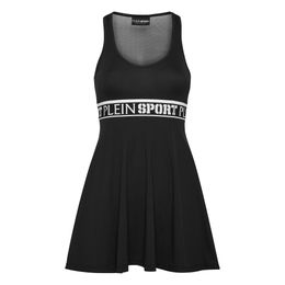 Plein Sport Kleid Damen Gr&ouml;&szlig;e 38 schwarz / wei&szlig; Winterkleid