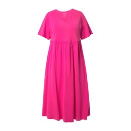 Ulla Popken Kleid Damen Gr&ouml;&szlig;e 66/68 pink Winterkleid
